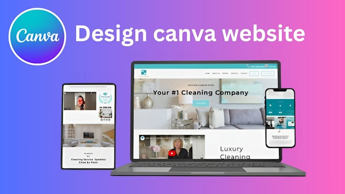 Create canva website build canva website design canva landing page by ...