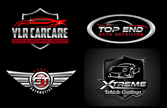 Do modern auto detailing, car logo auto repair, racing and automotive ...