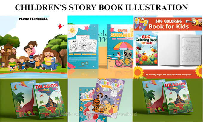 Draw children story book illustration and cover art for kids by Rachel ...