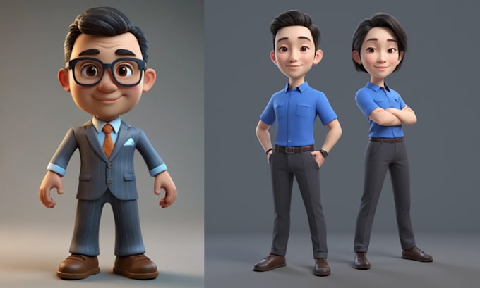 Create 3d toy models action figure for game and animation in autocad ...