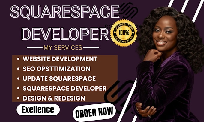 Build, design, redesign and update your squarespace website and development, seo by Alice_joel1 ...