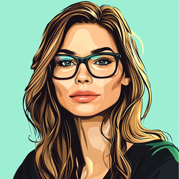 Draw a vector cartoon portrait in a realistic style by Taraielarel | Fiverr