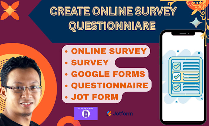 Create online survey, questionnaire using google form and jotform by Captaindrey | Fiverr