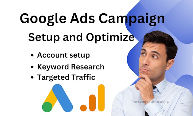 Setup and optimize google ads campaign by Alrajimarketing | Fiverr