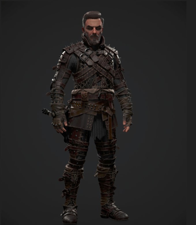 Game ready 3d model, ue5 character, pbr texture, facial rig, control ...