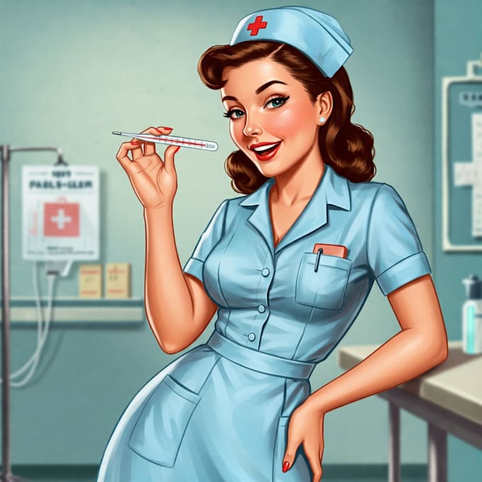 Create pin up and cartoon illustrations by Adarton | Fiverr
