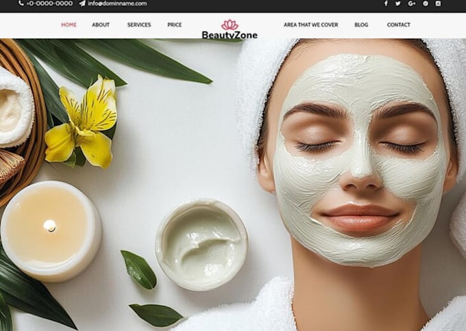 Design beauty spa ecommerce website message spa med spa salon website ...
