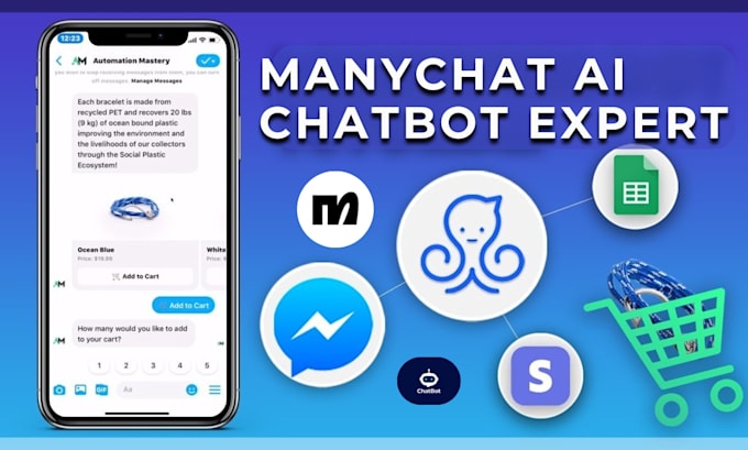 Create facebook chatbot whatsapp chatbot messenger chatbot on manychat uchat by Marvel_henry2 ...