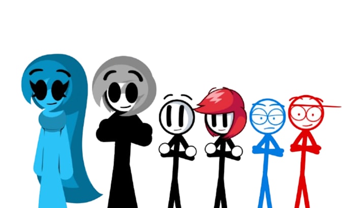 Create 2d stick figure animation, stickman animation, animate stickman ...