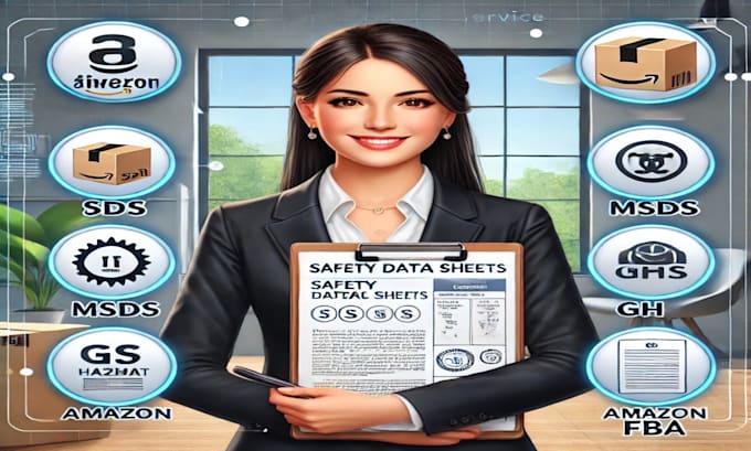 Create amazon hazmat sds msds safety data sheet for fba listing