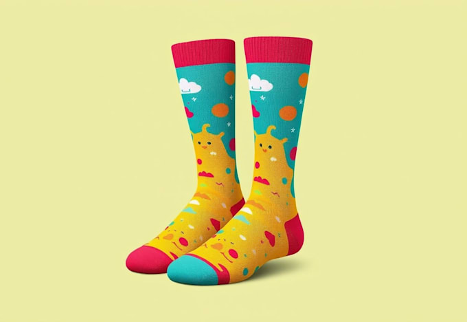 Make a creative socks unique sock design for you by Bear_esea | Fiverr