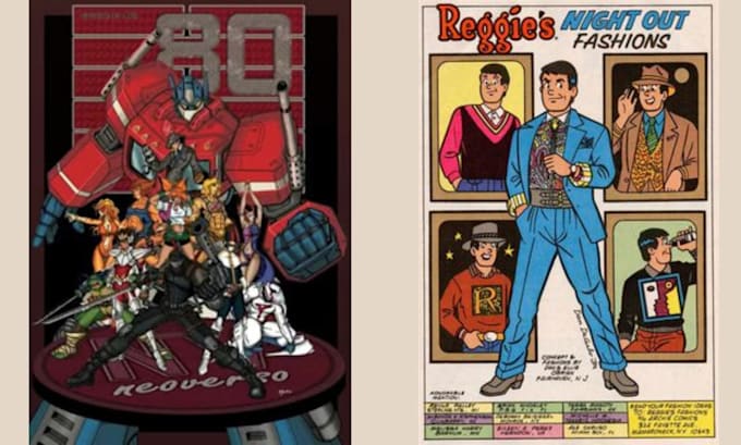 Do vintage retro comic book page, retro illustration, vintage comic ...