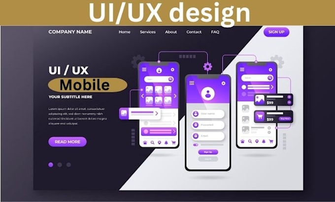 Do uiux design mobile app uiux design website uiux design with figma tools by Michealsuarez | Fiverr