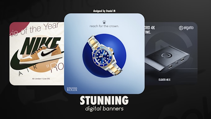Create digital ad banners promoting your brand by Danielmarinippr | Fiverr