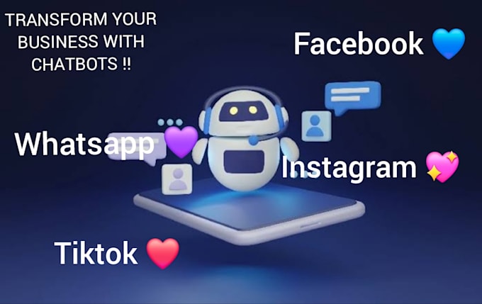 Develop manychat chatbot for social media platform and websites by ...