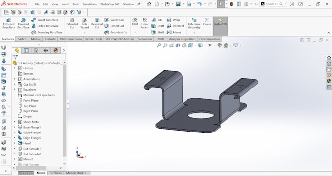 Do solidworks 3d modeling and sheet metal design dxf dwg technical ...