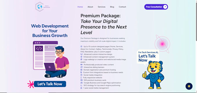Build a landing page with nextjs and ai chatbot by Raulvoyage | Fiverr