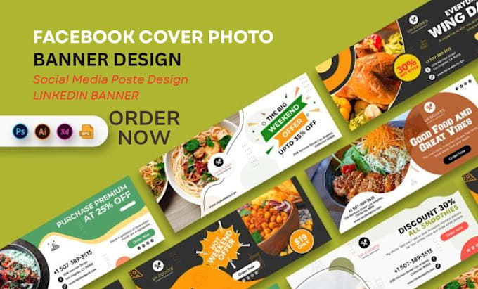 Do linkedin banner, editable facebook cover, fb banner cover design by ...