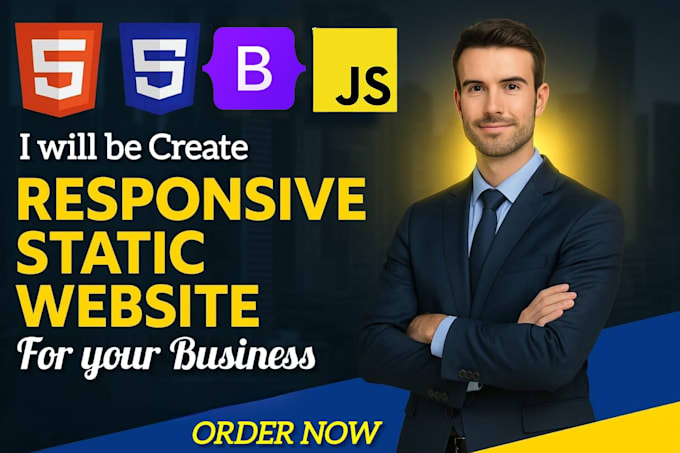 Design and code a responsive, html css, world class static website by ... Design and code a responsive, html css, world class static website by ...