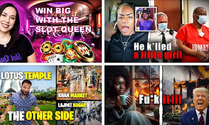 Create amazing eye catchy youtube thumbnail design by Mady_design | Fiverr