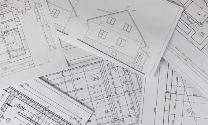 Design architectural plan construction permit drawing for city approval ...