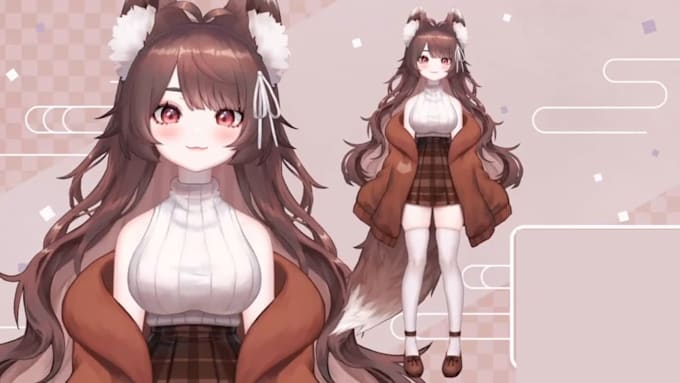 Draw and rig your original 2d vtuber model, with live2d expressive motion by Started_art | Fiverr