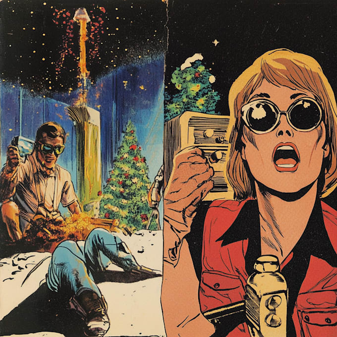 Draw vintage illustration, 70s design and retro comic art by Lisavien ...