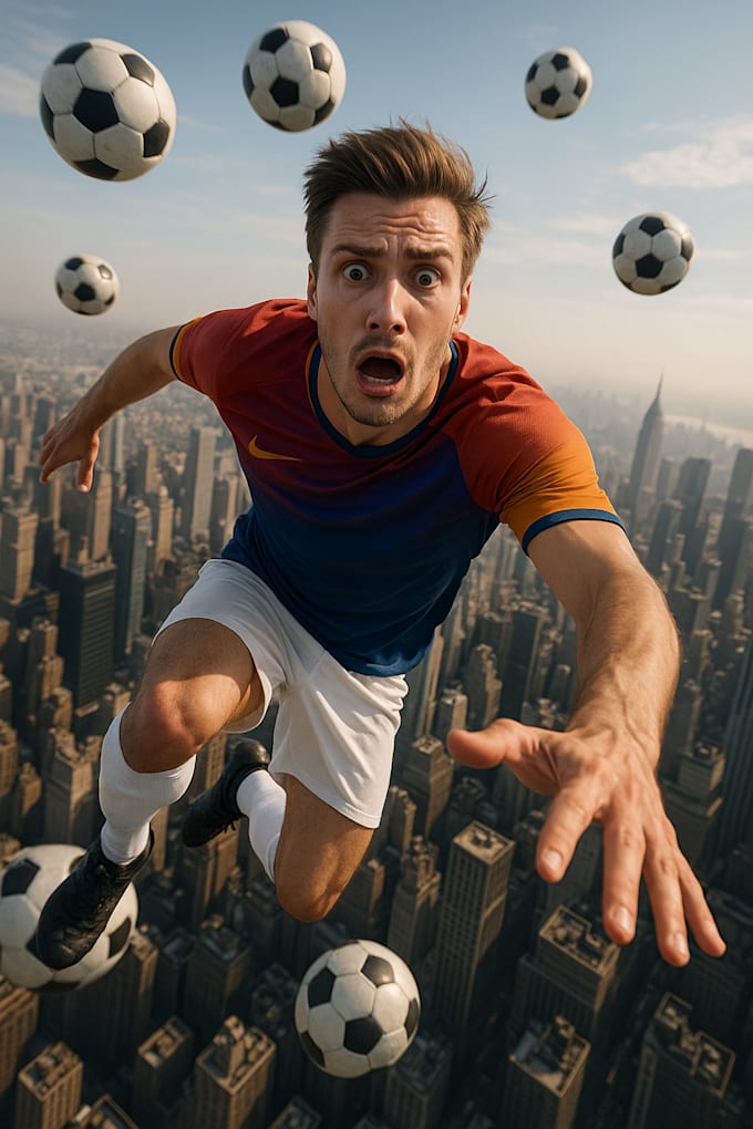 Turn you into a cinematic falling character in a custom scene by ...