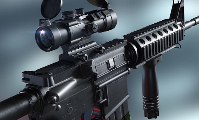 Do 3d realistic gun animation, 3d weapon modeling, fps with rendering ...