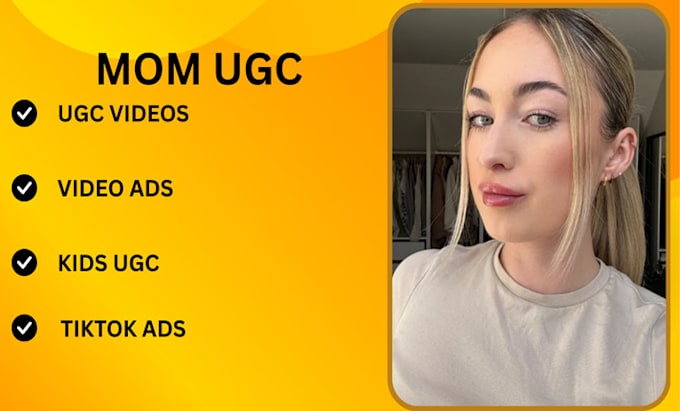 Create ugc mom video ads for your tiktok, instagram by Noah23elijah | Fiverr