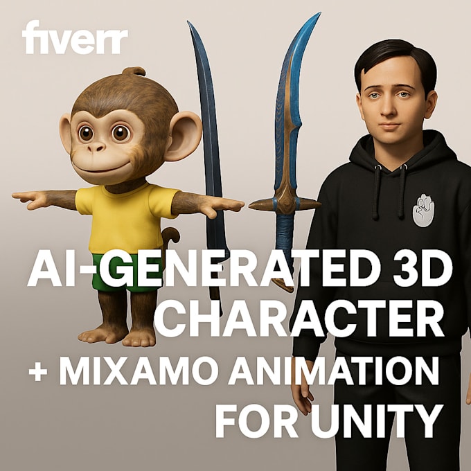 Create ai generated 3d game characters and assets for unity by ...