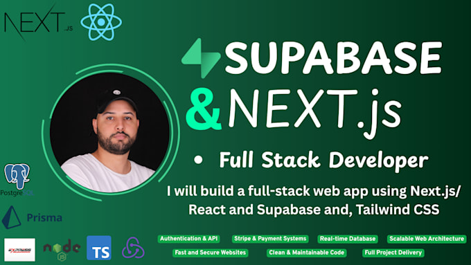 Build your custom saas application with next js and supabase by Nabilfoghalidev | Fiverr