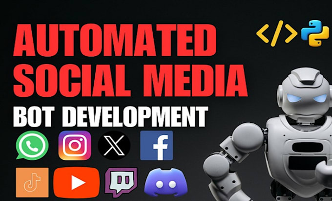 Create tiktok api bot, instagram api bot, bot, twitch api bot by Alejandro_deve | Fiverr