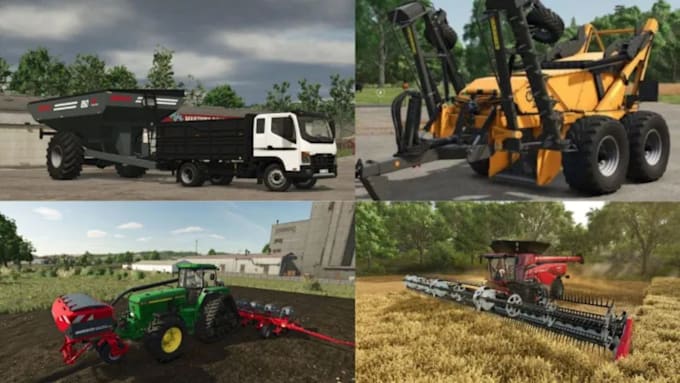 Make custom mods for fs19, fs22, fs25, car truck tools, farming ...