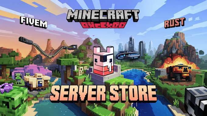 Draw minecraft server store , buycraft icon by Smithex9 | Fiverr