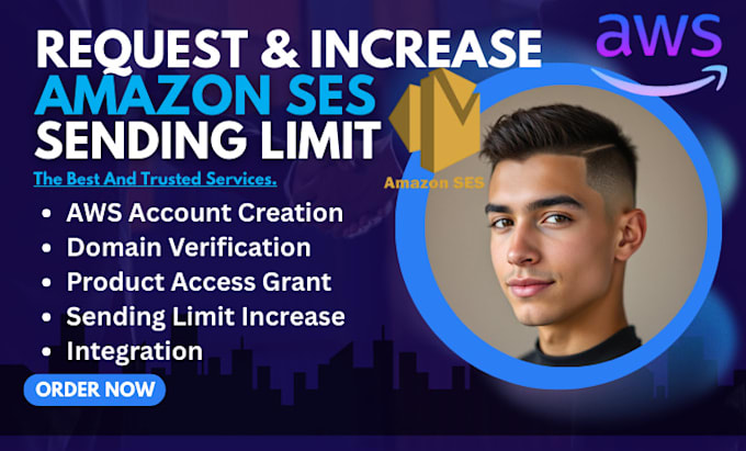Request amazon ses sending limit increase aws creation for smtp email sending by Akinibrahim ...