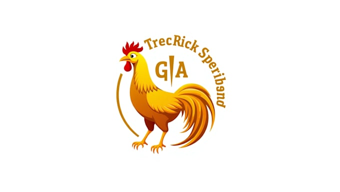 Design a gold rooster mascot logo for your brand by Zadibe_herry | Fiverr