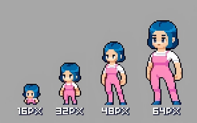 Do 8 bit, 16 bit character, rpg game sprite sheet, nsfw, game animated ...