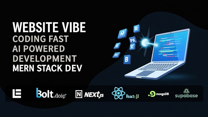 Create website, vibe coding, fast ai powered development, expert mern stack dev by Liamtheodore ...