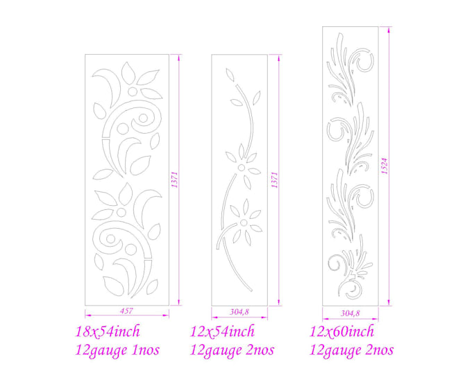Create cnc plasma cutting dxf designs in autocad by Dipakcncdesign | Fiverr