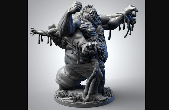 Sculpt 3d printing model,action figure,3d creature, 3d lattice statue ...