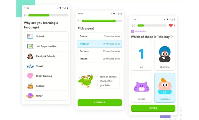 Build language learning app like duolingo, foreign language app, educational app by ...