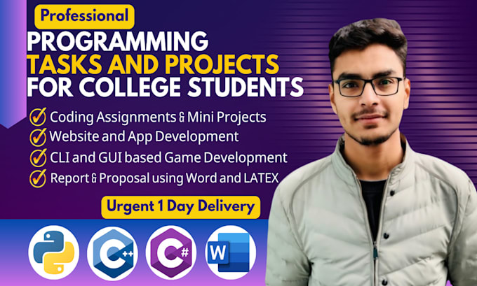 Do urgent coding assignments, app development tasks, game projects by Sameer_assists | Fiverr