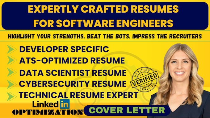 Write ats software engineer resume faang resume software developer cv by Callista_mave | Fiverr