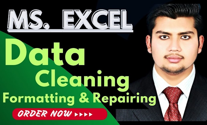 Clean format, repair data in excel by Bestdesignermth | Fiverr