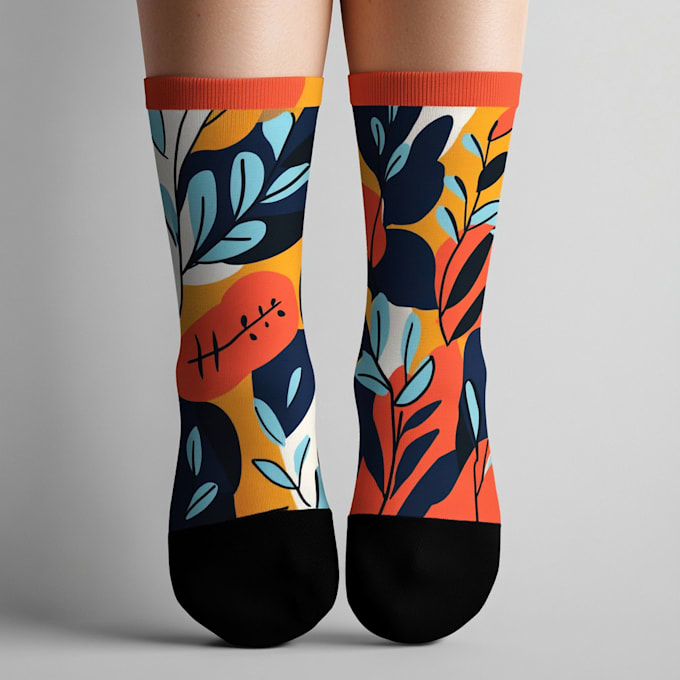 Design custom and unique socks design by Markeshi5 | Fiverr