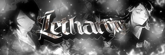 Design anime header with 3d text for x, twitch and youtube by ...