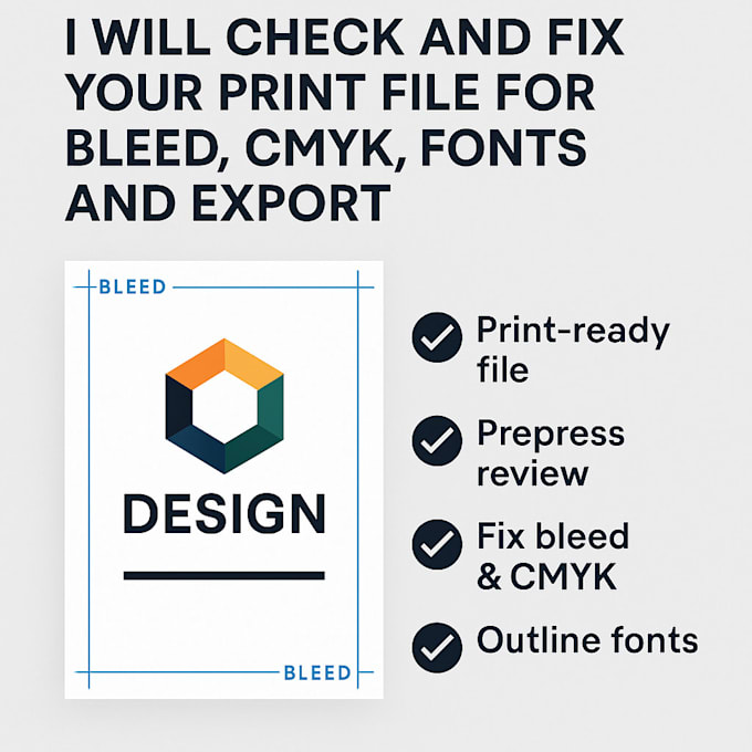 Check and fix your print file by Fonprint | Fiverr