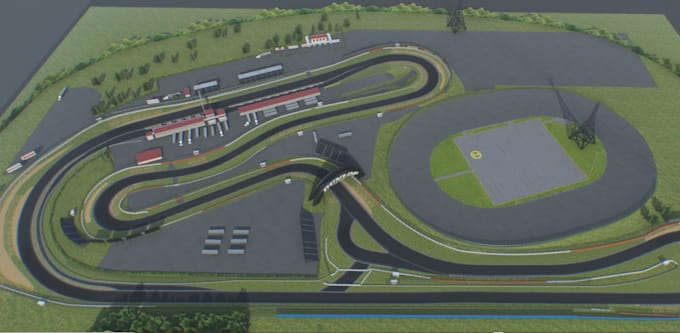 Design 3d race track circuit,training center,field map,sport complex ...