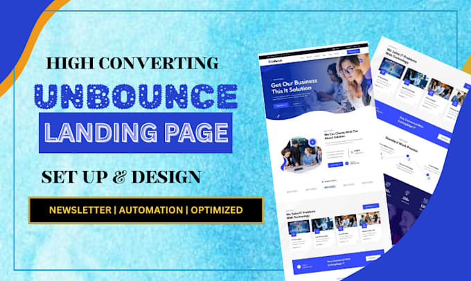 Design high converting unbounce landing page, build custom unbounce landing page by Leonie33 ...